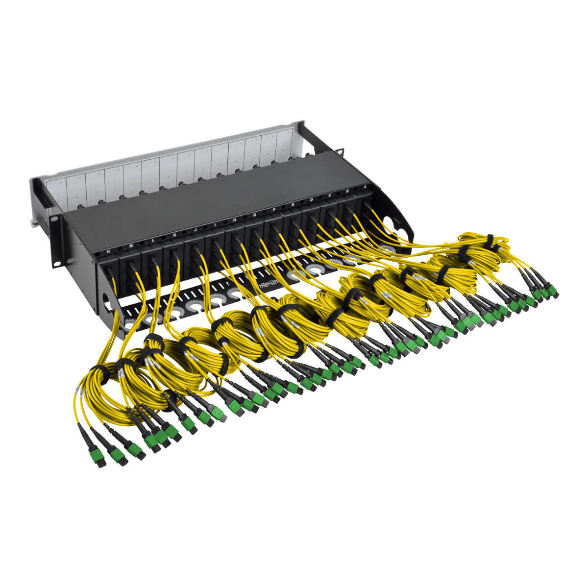 40/100Gb Fiber Breakout Patch Panel, 40Gb to 4 x 10Gb, 100Gb to 4 x ...